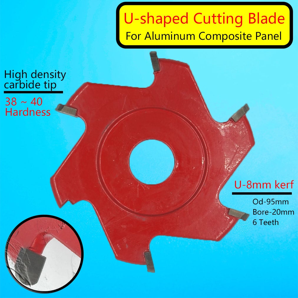 Professional aluminum composite panel cutting blade U shaped folding ...