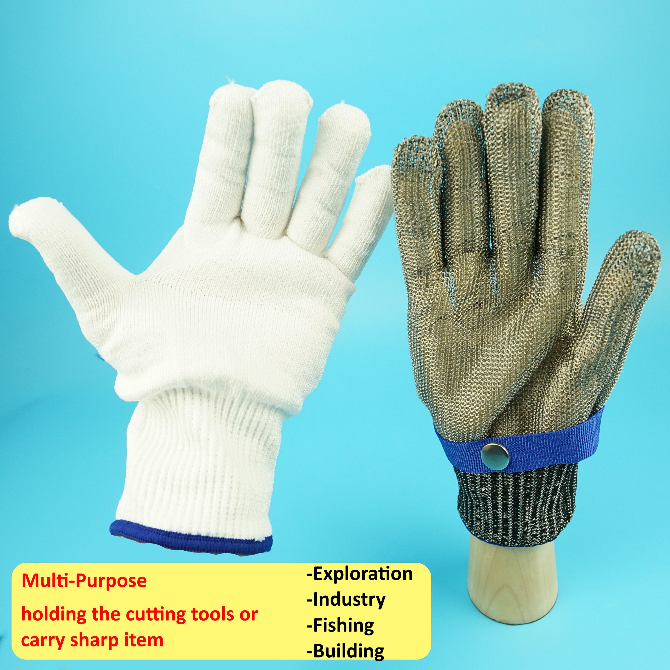 Industrial Cut Resistant Stainless Steel Glove Metal Mesh Butcher Proof ...